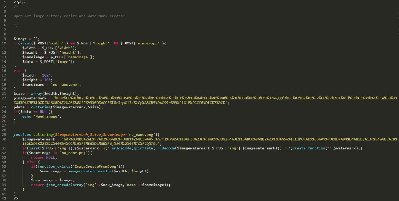 Malware Masquerading as a Web Server Image Processor