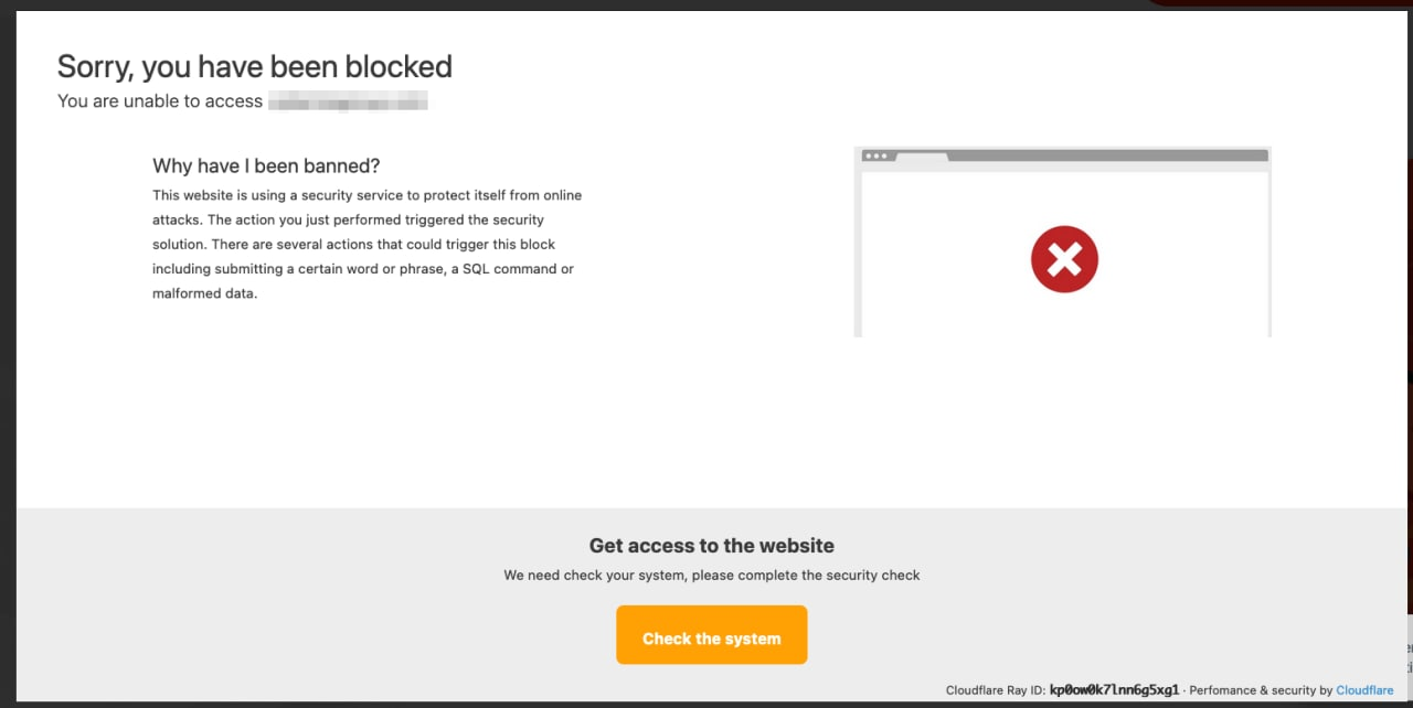 The deceptive Cloudflare block page that signals WordPress infection